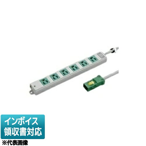 品名:ハーネスOAタップ抜止　6コ口3m緑品種名:オフィス用配線システム※コチラの商品は受注生産品です。ご注文後のキャンセル・返品はお受けできません。