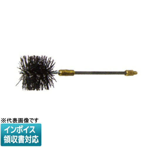 呼線の先端に取り付けて使用できる「管用清掃ブラシ」●薄鋼管、厚鋼管、硬質ビニル電線管、塩ビ管、アルミフレキに適応●ブラシの毛はプラスチック製●しなやかで通りやすい、ささくれの出ないスプリングコイル●φ19-φ151の幅広いブラシ径で、アルミ...