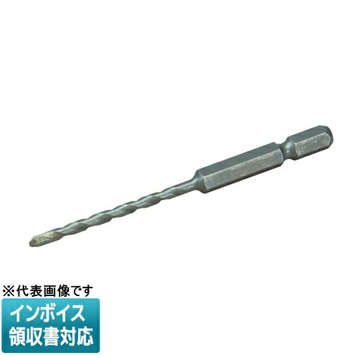 回転のみでも抜群の穿孔力！φ3.4mm●モルタル・ブロック・レンガ・石膏ボード等、充電ドリルで簡単穴あけ●シャンクから刃先まで一体形状の為、セパレートタイプのドリルにみられるような「ビビリ」や「ブレ」が解消され、安心安全に使用できる●刃先の...