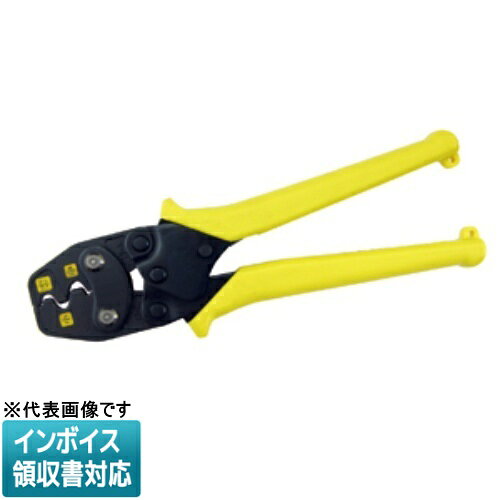 グリップが上まで伸びて握りやすく、片手で使いやすい！ （JIS規格品）●E型リングスリーブ（VAスリーブ）用●軽量・コンパクト、小さな力で楽々圧着！●使用範囲：特小（1.6×2）, 小, 中●JIS規格品（JIS C 9711）●圧着マーク...