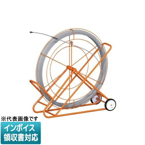 地中線化工事のパイオニア（FRP製　管内用通線工具）地中・送配電路の通管に通信線路の敷設に！●弾力性・耐久性が抜群●強い、伸びない●軽いため、運搬が楽●着脱自在・曲がり楽々のスネークヘッド・本体サイズ・質量：1420mm×1400mm×53...