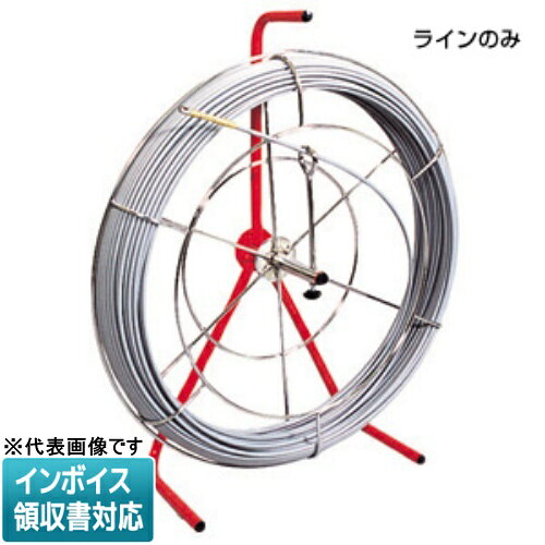 線径7mmφ小型タイプ　●線のみ●太物入線・地中線入線・通信線路の入線に最適・本体サイズ・質量：7mm×7mm×50m・3kg・線径：φ7mm・ライン長さ：50m ・総質量：3kg ・先端ネジ：M5メス・端末金具なし・線材質：グラスファイバ...