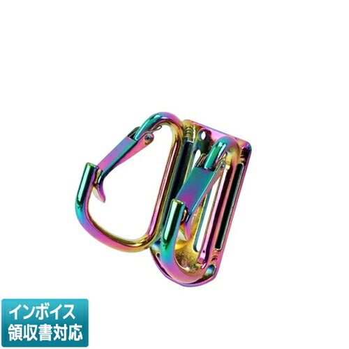 SPD-TH-W-RIPアルミツールフックTG神秘的な輝きを放つ虹色チタンコーティングが施されたアルミツールフックです工具の吊り下げアルミ製なので軽量です新型ゲートで、簡単に脱着できます●タイプ：ダブルカラビナ●重量：約105g●サイズ(お...