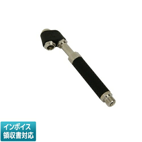 SAC-6PFエアチャックW型140しっかり握れて冷たくないゴムグリップを採用したエアーチャックですバイク、小型・中型自動車用タイヤの空気入れ対象物にやさしい樹脂ヘッドですダブルタイヤにも対応のエアチャックです一目で分かる用途別ヘッドです(...