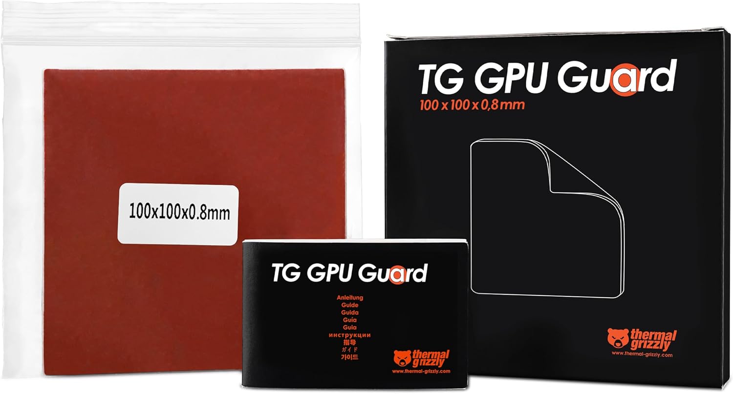 商品概要 Thermal Grizzly TG GPU Guard Customは、液体金属使用時のGPU周辺部品を保護するために設計された高圧縮フォームガスケットです。 GPUダイ周辺のSMD部品を覆い、ショートや液漏れのリスクを低減し安...