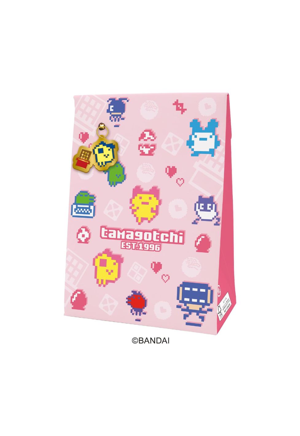 商品説明■　情報1金属製チャームつきボックスにチョコが入った商品です。■　情報2チャームは2種類。■　情報3(C)BANDAI■　情報41BOX1個入り。懐かしいたまごっちのゲームドットデザインがかわいいチャームがついたチョコです。全2種。...