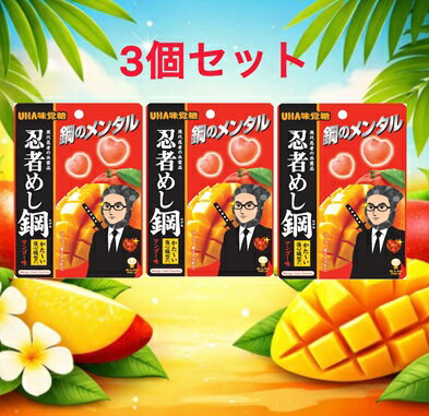 ■　商品説明 鋼のようなハードな噛み心地が特長の「忍者めし鋼」シリーズに、新フレーバー「鋼のメンタルマンゴー味」が登場！ 「鋼のメンタル」の名の通り、強心臓をイメージしたハート型グミ。数量限定のため、なくなり次第終了となる。■　容量【内容量...