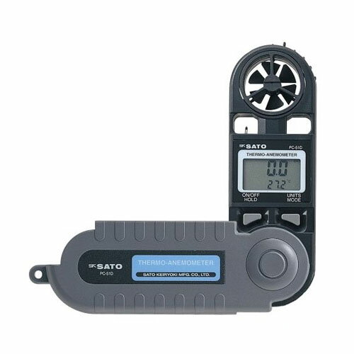 【仕様】 [測定範囲] 風速：1.1～20.0m/s 温度：－15.0～50.0℃ [精度] 風速：±0.9m/s（1.1～10.0m/s） 　　　±2.0m/s（上記以外） 温度：±1.0℃ 電源：コイン型リチウム電池（CR2032）1個...