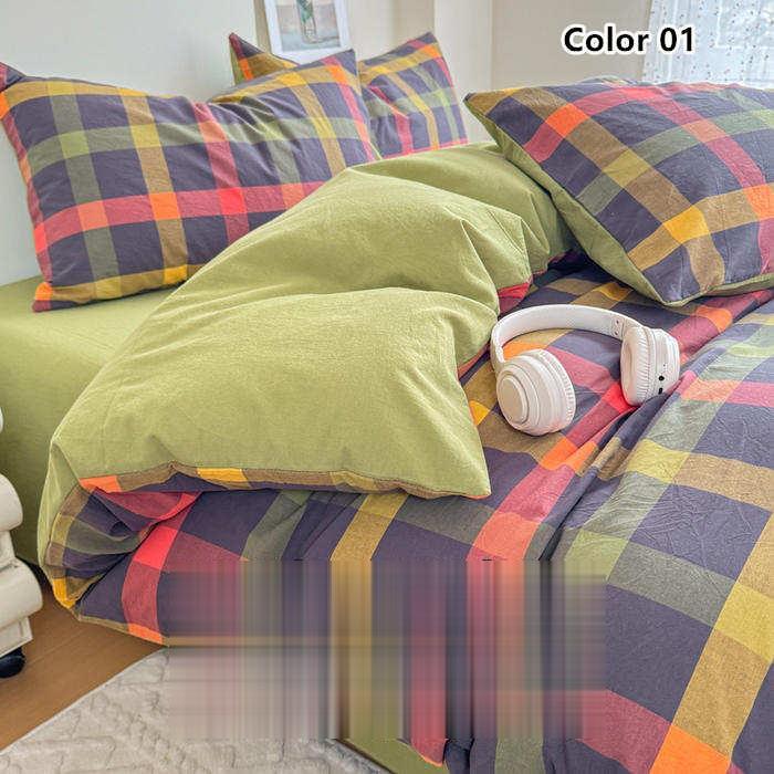 商品詳細 特徴 この掛け布団カバーセットは、春夏にぴったりの通気性抜群な綿素材を使用しています。チェック柄がかわいらしく、寝室をおしゃれに演出しますよ。水洗い加工が施されているので、洗濯機で気軽に洗えてお手入れも簡単です。シングルサイズで、...
