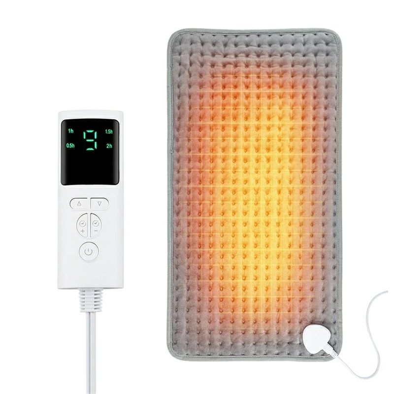 製品パラメータ（加熱座布団） 製品色：グレー 製品材質：水晶超柔 動作電圧：100-130 V 動作周波数：50 Hz/60 Hz 製品機能：1-9段、加熱温度：段1-30℃、段2-35℃、段3-40℃、段4-45℃、段5-50℃、段6-5...
