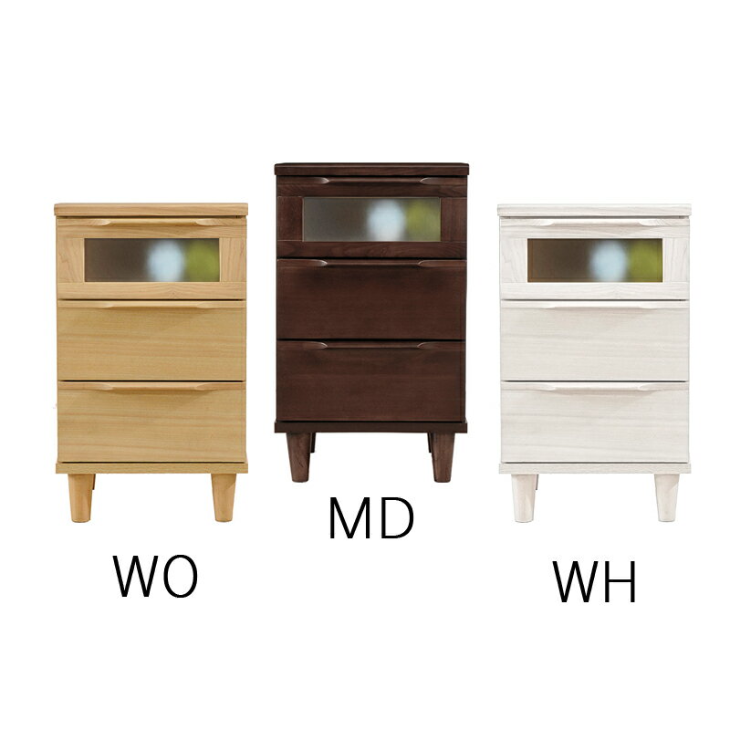 送料等 ※北海道・沖縄は送料無料の対象外となります。 ※代金引換はご利用いただけません。 主な仕様 カラー WO(ナチュラル)，MD(ブラウン)，WH(ホワイト) サイズ W400×D420×H665 材質(天板) 天然木突板 材質(側板)...