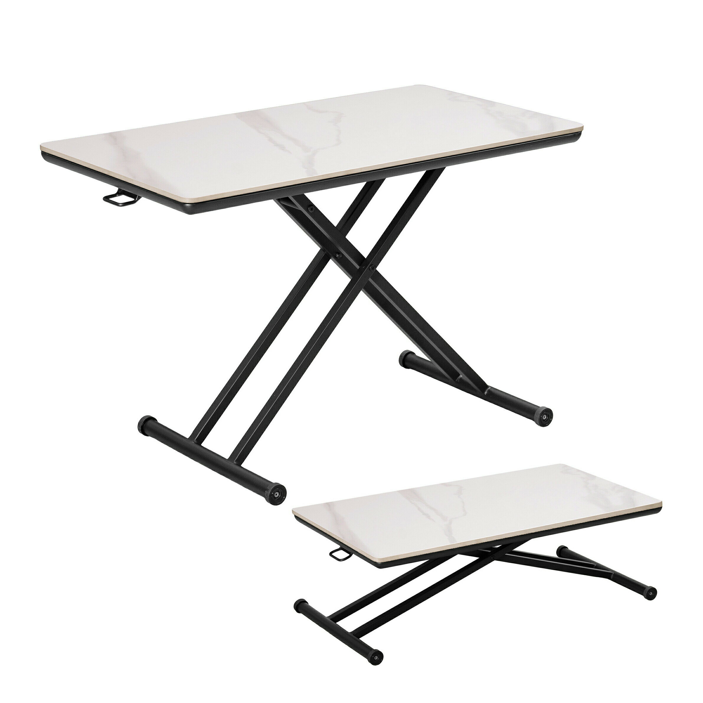 送料等 ※北海道・沖縄は送料無料の対象外となります。 主な特徴 高さ調節が可能なリフティングテーブルです。 お好みの高さでお使いいただける為、座卓やデスクなど様々な用途で使用いただけます。 天板には熱・キズ・汚れ・水に強いセラミック天板を採...