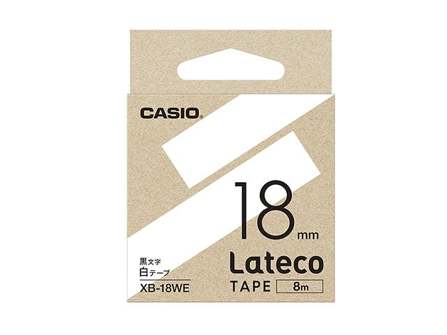 文具・オフィス機器＞ラベルライターカシオラベルプリンターラテコテープ CASIO (カシオ)Latecoテープ 白に黒文字。8M巻 18mm幅。CASIO (カシオ)商品コード(JAN・EAN・UPC)：4549526700743メーカー型...