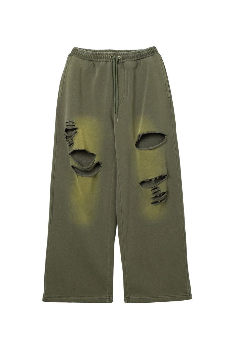 商品説明 ■デザイン ロングシーズン着回せるミニ裏毛素材のスウェットパンツ。 フロントとバックポケットに施したハードなダメージ加工が、ヴィンテージライクな雰囲気を演出。 こなれたストリートスタイルが叶うルーズなシルエットが魅力。 バックポケ...