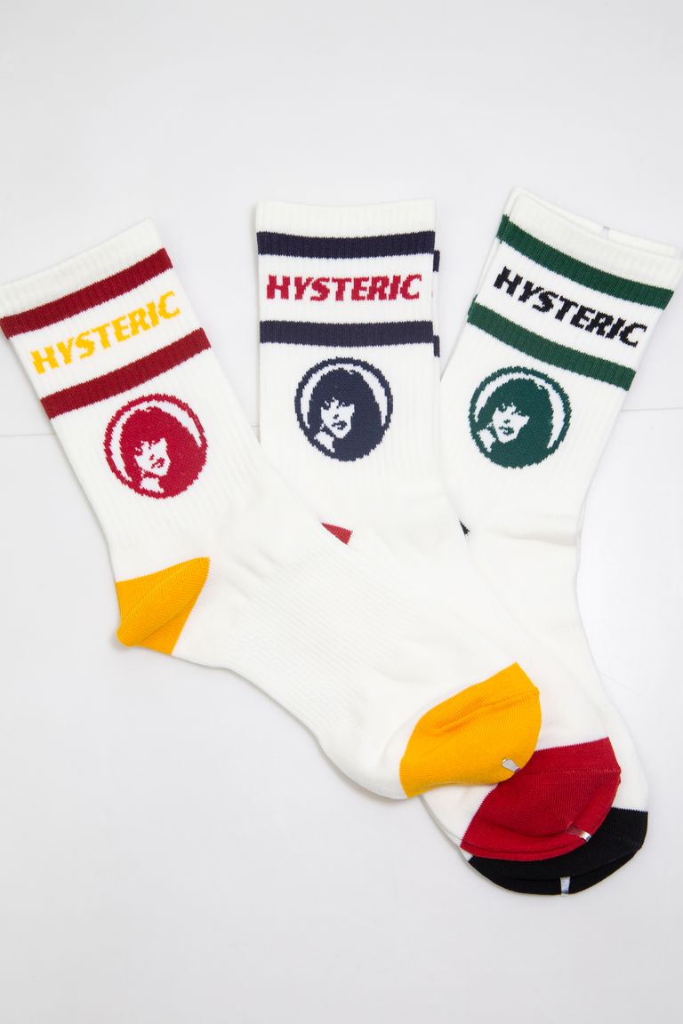 商品説明 ブランドのアイコニック的モチーフでもある、CIRCLE GIRLを編み込んだソックスは、 季節を問わず履ける素材感が魅力。　　