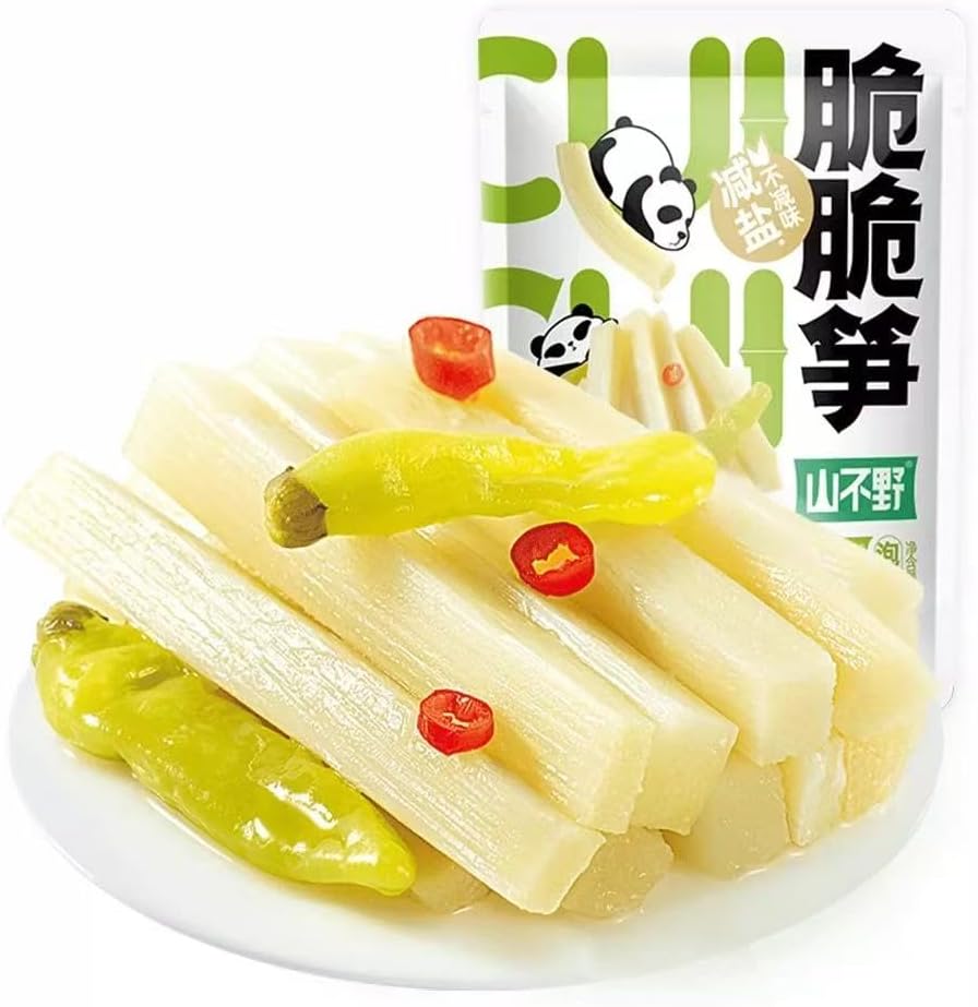 商品情報 名称 山不野 脆脆笋（泡椒味）280g 保存方法 常温で保存してください。 内容量 280g ブランド 山不野 原産国 中国 特徴 カリッとした食感が楽しめるたけのこスナックです。たけのこの歯ごたえに、泡椒のピリッとした辛さとさわ...