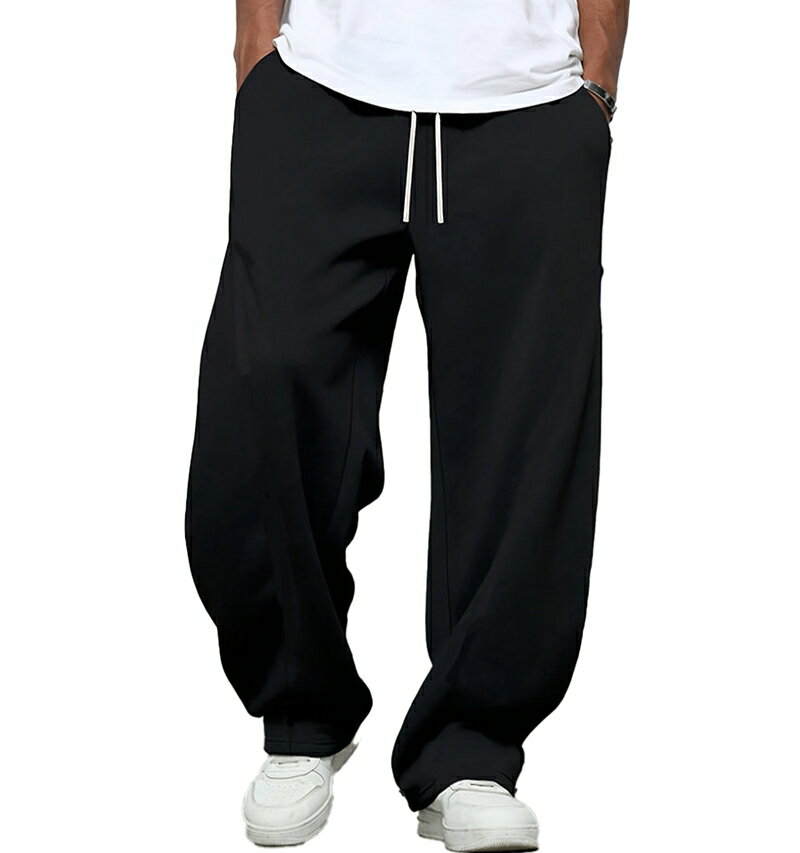 商品情報【柔らかく伸縮性のあるニット素材】ニット素材を使用し、伸縮性に優れ、肌触りが柔らかくごわつかない着心地です。男らしいゆるめシルエットのニットスウェットパンツで、日常的に快適に着用できます。【ゆるめシルエットでスタイルアップ】アメリカ...