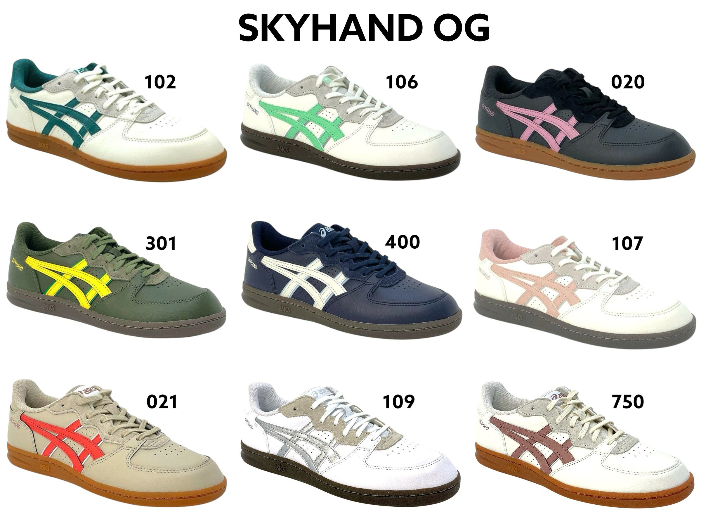 SKYHAND OGは、過去のハンドボールシューズデザインを継承している。1990年代のデザインDNAを受け継ぎながら、スリムなコートシルエットを現代的な履き心地にアップデート。アッパーには人工皮革とスエードのパネリング、アウターソールには...