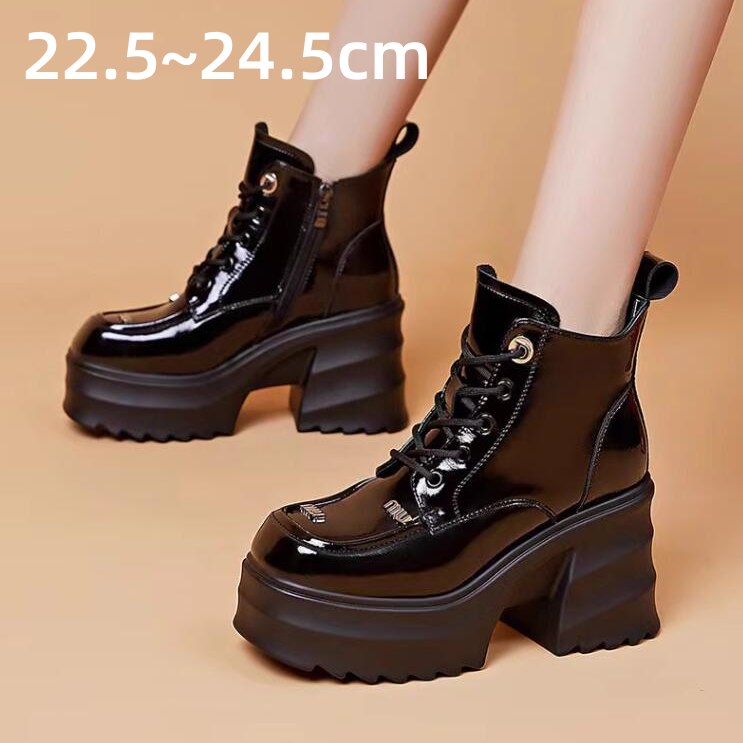 商品名 厚底 ブーティー chu-1686 商品詳細 ヒール：7.5cm カラー：ブラック、ベージュ セット内容：靴 ●季節感：：春秋冬 ●スタイル：ファッション 通勤、カジュアル 大人気！おしゃれなアイテム♪ 輸入等の際に発生致します靴箱...