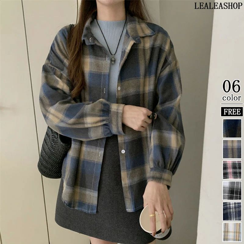 【全店10％OFFクーポン配布中】チェック ネルシャツ ヴィンテージ 古着 ルーズシルエット 羽織り スイッチコーデ トップス レディース フリーサイズ メール便 2025秋冬新作 チェック ネルシャツ ヴィンテージ 古着 ルーズシルエット...