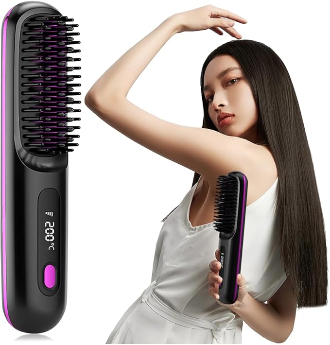 商品詳細 商品特徴： ● 【簡単ストレート＆時短スタイリング】このヒートブラシは、ブラッシングするだけで髪をストレートに整え、ナチュラルな仕上がりを実現します。朝の忙しい時間でも手早くスタイリングでき、髪にかかる時間を大幅に短縮できます。 ...