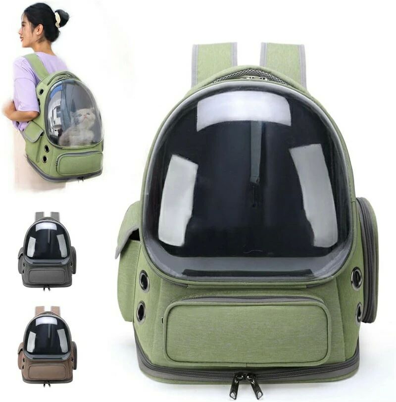 亜麻生地とACP素材を使用しており、可視窓がついています。環境に優しく、おしゃれで、冬は温かく、夏は涼しいです。超大サイズの42cm×34cm×27cmで、3色からお選びいただけます。7キログラム以下の猫や犬を一緒に連れて行くことができます...