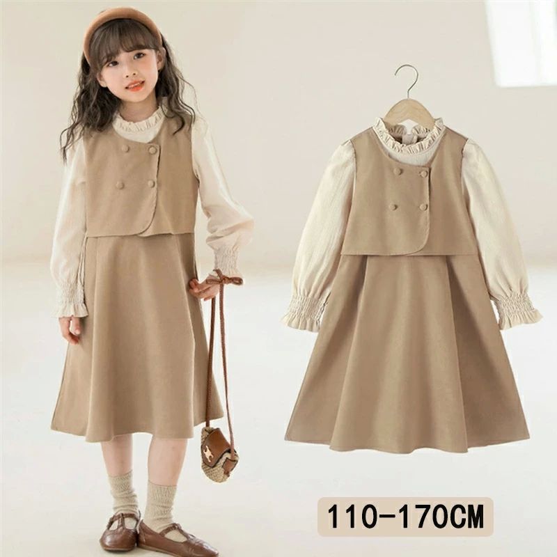 ◆【商品説明】 商品名 キッズ ワンピース 秋 春 冬 裏起毛 子供服 女の子 ワンピース キッズ ワンピース カジュアル ナチュラル 結婚式 パーティー 韓国子供服 おしゃれ 小学生 中学生 大人っぽい きれいめ 通園 通学 幼稚園 中学...