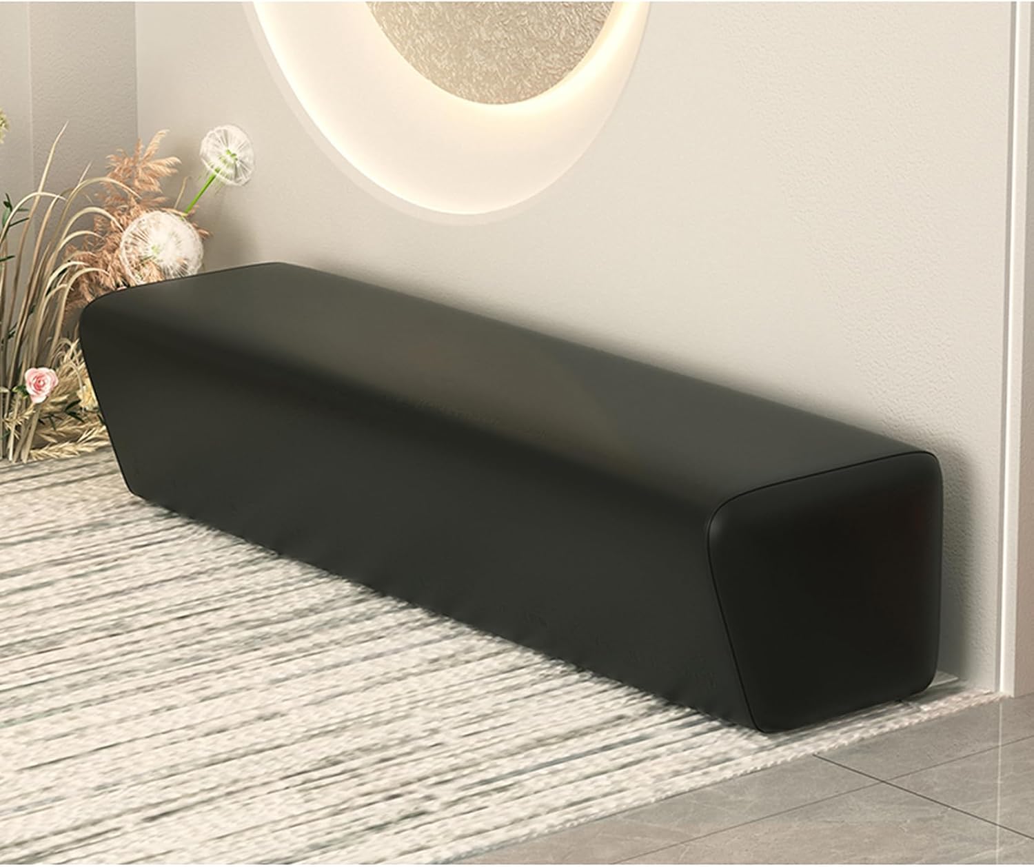 　　　 -------商品詳細------- 【サイズ（cm）】：140*38*40cm；材質：puレザー / 木；※詳しいサイズ情報について、画像を参考にお願いします。 木製フレーム：ベンチは頑丈な木製フレームで作られており、強力な耐荷重...