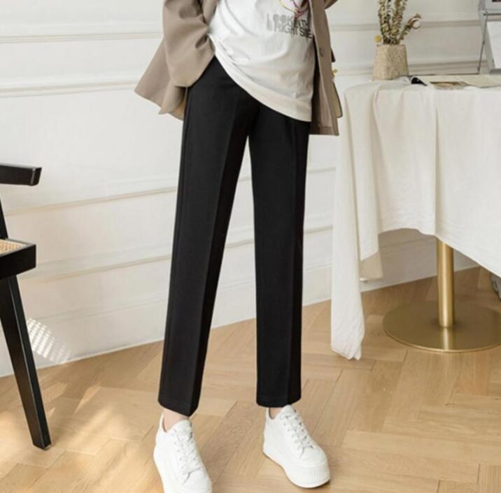 M L XL 2XL動きやすいストレッチ素材のウエストゴムアジャスター付きマタニティロングパンツアジャスターでサイズ調節が楽々！フォーマルなシーンや、オフィスルックとして大活躍！通勤用コーディネートにも大活躍間違いなし！ サイズ M L X...