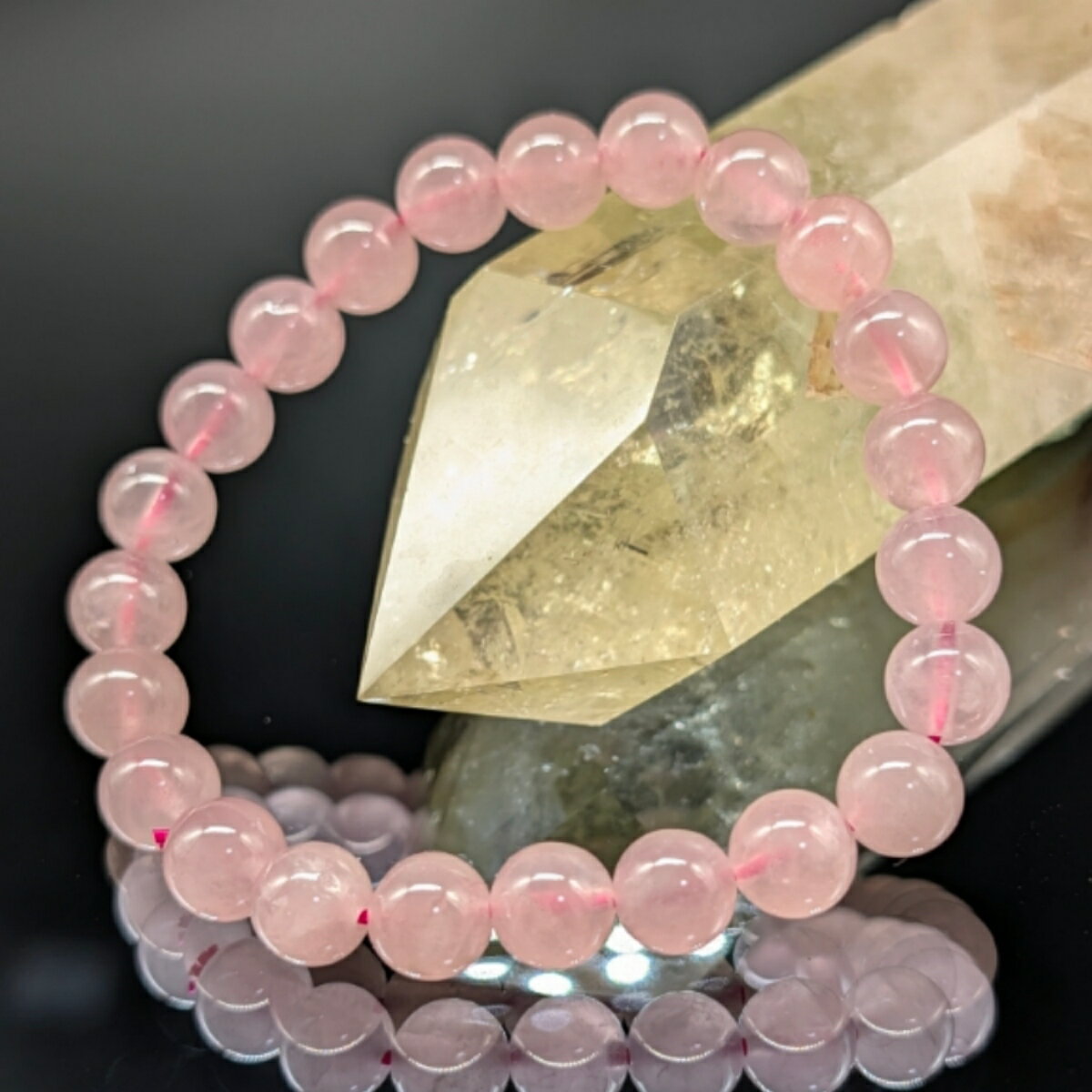 パワーストーン ローズクォーツ 【ディープタイプ】8mm ブレスレット 紅水晶 天然石 高品質 恋愛 良縁 縁結び メンタル メンズ レディース ユニセックス パワーストーン ローズクォーツ 【ディープタイプ】8mm ブレスレット 紅水晶 ...