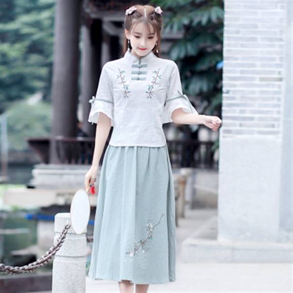 品番sjg-1914 サイズS、M、L、XL、XXL カラーピンク、ライトグリーン 生産国中国 素材：棉麻100％ 測り方によります、多少の誤差がございます。 ※素材や光の具合により、またお客様のページをご覧になられるパソコンの環境により、...