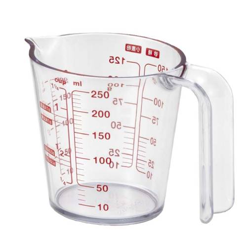 商品情報商品コード：aa1-4791400商品名：耐熱計量カップ 0-250 2322寸法：幅130奥行78高さ87型式：0-250 2322お届け数(合計)：1内容積または内容量：500cc[特記事項]耐熱温度：100℃材質・素材：AS樹...