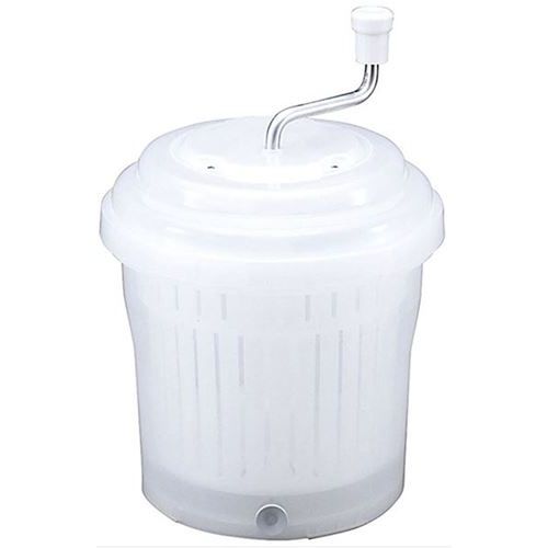 商品名：抗菌ジャンボ野菜水切り器　10型（10L）寸法：高さ340（455）直径:340、ハンドル含む:455,カゴ内寸:20型/φ340×H310　10型/φ270×H230送料区分：送料無料型式：10型お届け数（合計）：1重量：2.6k...