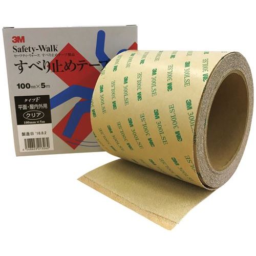 商品情報商品名：3M すべり止めテープ セーフティーウォーク タイプF クリア 100mm×5m商品番号：aa1-1078110JANコード：4548623213262カラー：透明サイズ：100mm×5m（mm）材質表面砥粒：鉱物粒子　基材...