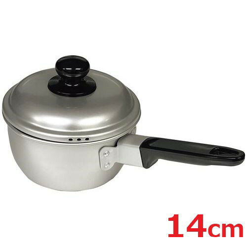 商品情報商品名：シルバーメリータス ミルクパン（目盛付）14cm商品番号：aa1-3357610JANコード：4560255091018サイズ：14cm容量：1.1L材質：アルミニウム合金　フェノール樹脂ポイント熱周りも良く、軽くて使いやす...