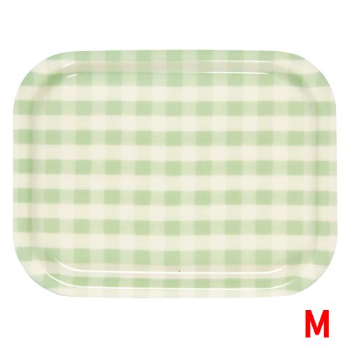 商品情報商品コード：aa1-1109330商品名：Rトレー ミルキーチェック(M)グリーン(ノンスリップ加工)寸法：幅360奥行270高さ20お届け数(合計)：1[特記事項]耐熱温度：110℃材質・素材：ポリエステル樹脂・ウレタン塗装配送料...