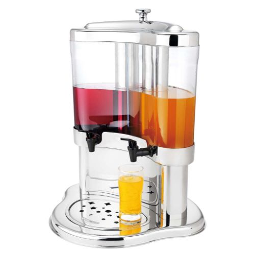 商品情報商品コード：aa1-0013630商品名：SX ビバレッジディスペンサー 三日月型ダブル X23888寸法：幅432mm×奥行385mm×高さ520mmお届け数(合計)：1内容積または内容量：5L×2[特記事項]材質・素材：D7(1...