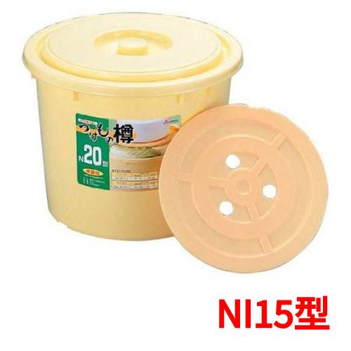 商品情報商品名：ポリエチレン つけもの樽 NI15型(押し蓋付)寸法：高さ292mm×外径:327送料区分：小物送料対象商品お届け数（合計）：1内容積または内容量：15.0L商品コード：aa1-3057870特記事項耐熱温度:ー30~90℃...