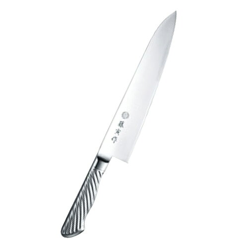 ■ 商品について ■ ＜藤寅作 DPコバルト合金鋼(VG10)割込シリーズ＞ ・切れ味と耐久性に優れた刀身材。 ・握りやすいトルネード模様のハンドルが特徴的なオールステンレスシリーズ。 ・刃とハンドルの一体型で、雑菌の侵入を防ぎ、業務用とし...