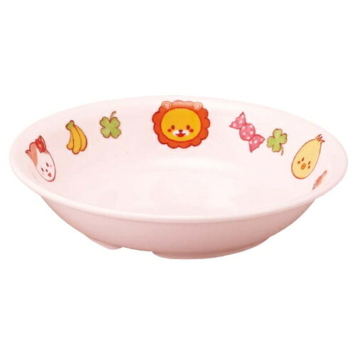 ■商品説明■商品名：メラミン子供食器 みんなともだち。深皿 YME-1 ピンクメーカー品番：1026770お届け数：1外寸(mm)：φ166.5×32.5重量：132g材質：メラミン洗浄機：○消毒保管庫：○製造生産国製造物を生産した国：国産...