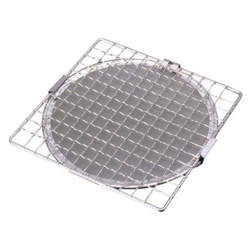 商品情報商品名：グルメ焼き網 白メーカー：寸法：お届け数(合計)：1材質・素材：角網/18-8 ステンレス、丸網/18-0 ステンレス二重構造の網で炎が直接料理に当らず、むらなく焼け、汁だれを抑えます配送料について【ご注意】画面上の色はブラ...