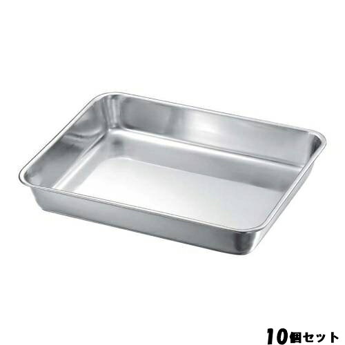 【商品情報】商品番号：3754100商品名：19-0 角バット 12枚取メーカー：EBMサイズ/内容量/重量：325×250×50お届け数：10その他：●材質：19-0ステンレス(NSSC180) ～商品について～※SUS304(18-8)...