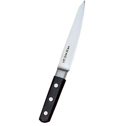 商品情報商品名：堺孝行(日本鋼・ツバ付)サバキ 15cm 西型 15051メーカー型番：7926700JANコード：4582226413247入り数：1サイズ(外寸mm)：265サイズ(内寸mm)：-重量：160g材質：日本鋼刃渡り：15c...