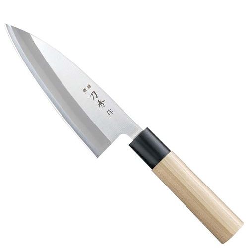 商品情報商品名：刀秀作 モリブデンバナジウム鋼 出刃(左用)FC－371 16.5cmメーカー型番：1239580JANコード：4543225003716入り数：1サイズ(外寸mm)：全長：310サイズ(内寸mm)：-重量：200g材質：モ...