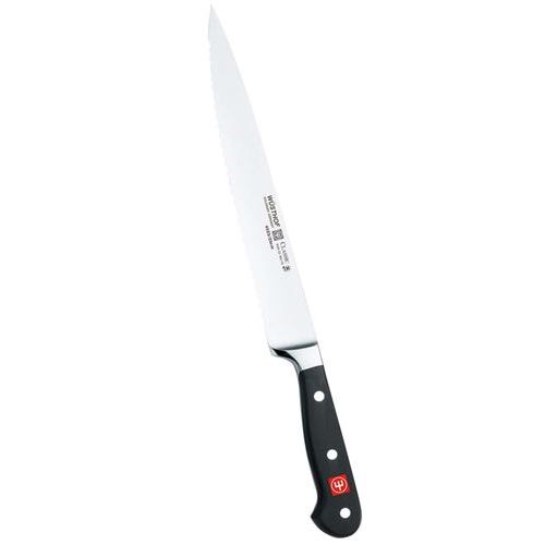 商品情報商品名：ヴォストフ クラシック 波刃スライサー 4523 26cmメーカー型番：2737500JANコード：4002293452333入り数：1サイズ(外寸mm)：379サイズ(内寸mm)：-重量：175g材質：-刃渡り：26cm商...