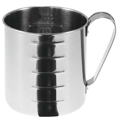 商品情報商品名：T 18-8 口無 計量水マス 1Lメーカー型番：0393910JANコード：-入り数：1サイズ(外寸mm)：φ110×H108サイズ(内寸mm)：-重量：240g材質：18-8ステンレス商品について●最小目盛：200cc●...