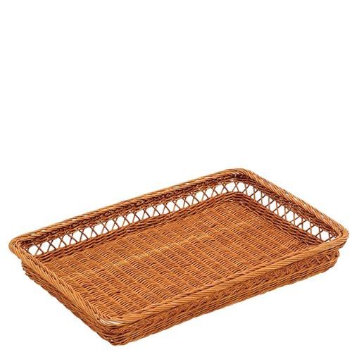 商品情報商品名：籐製 浅型スカシパンカゴ 46号 16－730B 茶メーカー型番：0349400JANコード：4992135167306入り数：1サイズ(外寸mm)：460×300×H60サイズ(内寸mm)：-重量：-材質：籐配送料について...