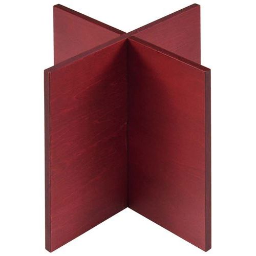 商品情報商品名：木製 組立十字スタンド 赤 200×200×200mmメーカー型番：1026080JANコード：4548170246973入り数：1サイズ(外寸mm)：200×200×200サイズ(内寸mm)：-重量：270g材質：シナ合板...