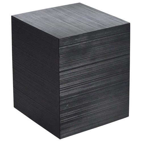 商品情報商品名：木製 千筋キューブ 黒 200×200×240mmメーカー型番：1654900JANコード：4548170237780入り数：1サイズ(外寸mm)：200×200×240サイズ(内寸mm)：-重量：0.59kg材質：合板表面...