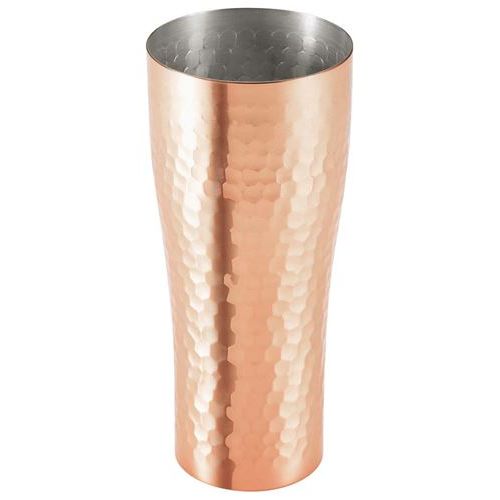 商品情報商品名：食楽工房 銅 ビアカップ 360ml ミラー仕上 CNE930メーカー型番：3119910JANコード：4995284500918入り数：1サイズ(外寸mm)：φ65×H150サイズ(内寸mm)：-重量：150g材質：銅(内...